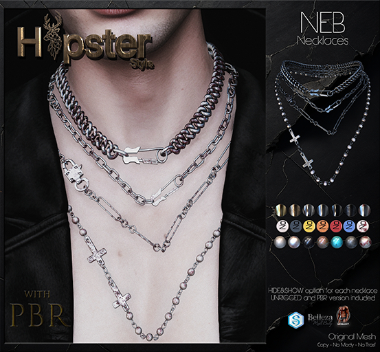 Second Life Marketplace - [Hipster Style] NEB Necklaces